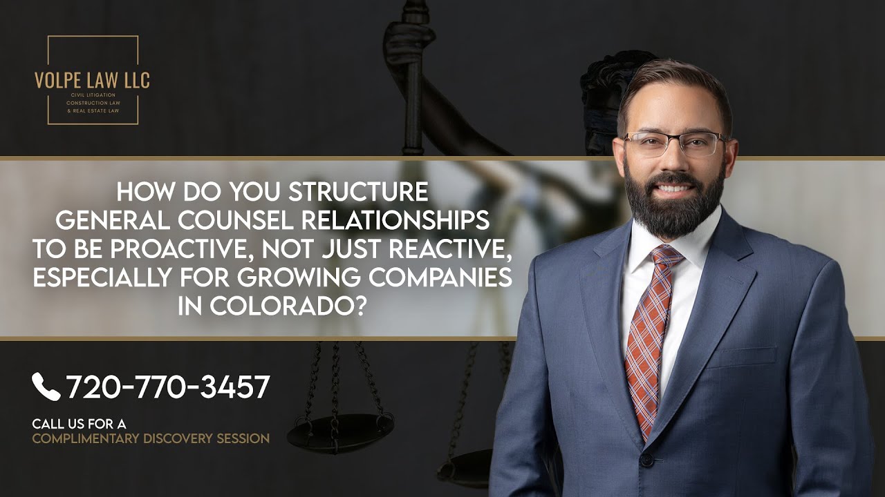 How do you structure general counsel relationships to be proactive, not ...